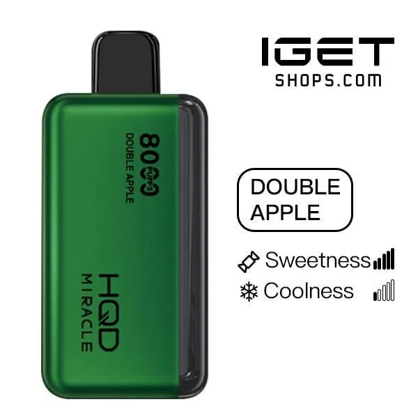 HQD Miracle 8000 - Double Apple - OZVAPESHOP