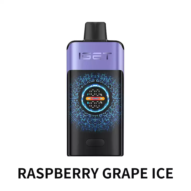 IGET ONE 12000 Puffs - Raspberry Grape Ice - OZVAPESHOP